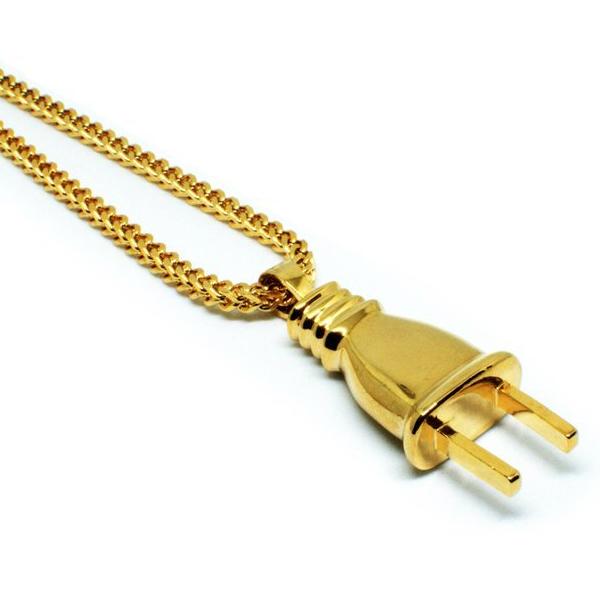 Plug Pendant Necklace - 14k Gold - The Jewelry Plug